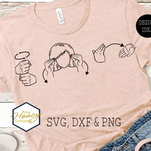 American Sign Language Coffee Teach Repeat SVG PNG DXF Instant - Etsy