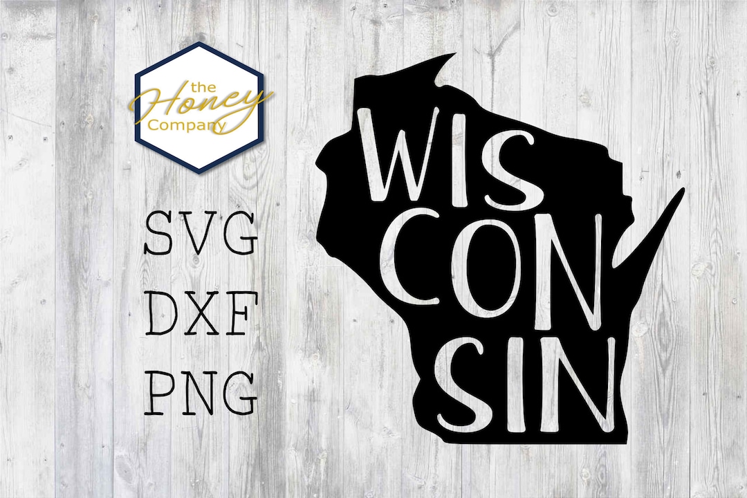 Wisconsin SVG PNG DXF State Outline Instant Download - Etsy