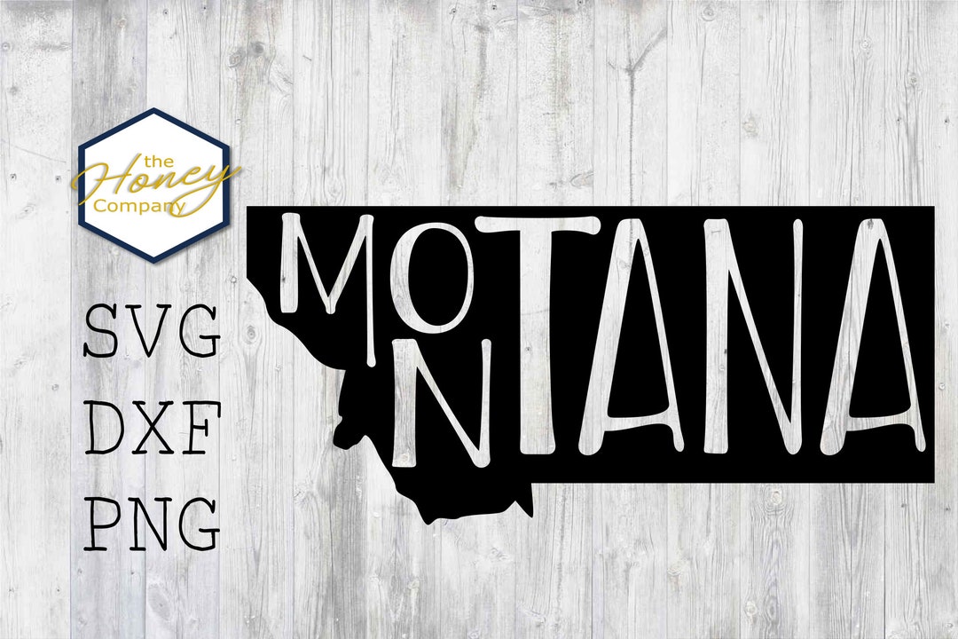 Montana SVG PNG DXF State Outline Instant Download Silhouette Cricut ...
