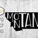 Montana SVG PNG DXF State Outline Instant Download Silhouette Cricut ...