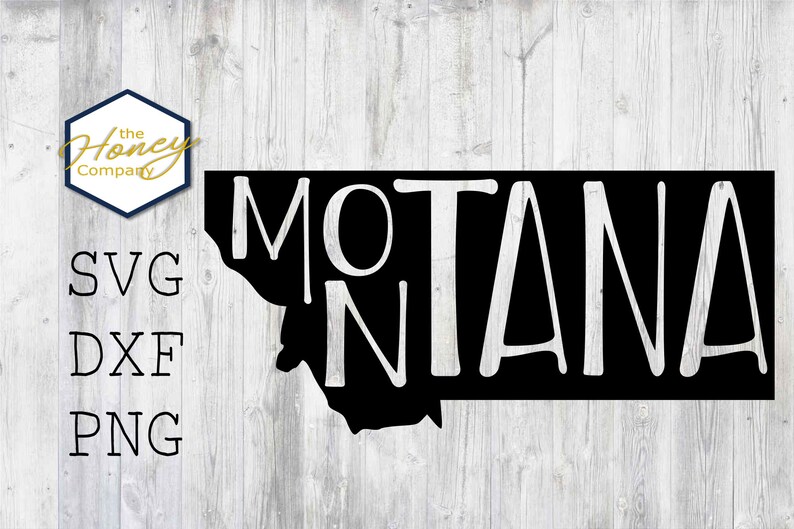 Montana SVG PNG DXF State Outline Instant Download Silhouette | Etsy