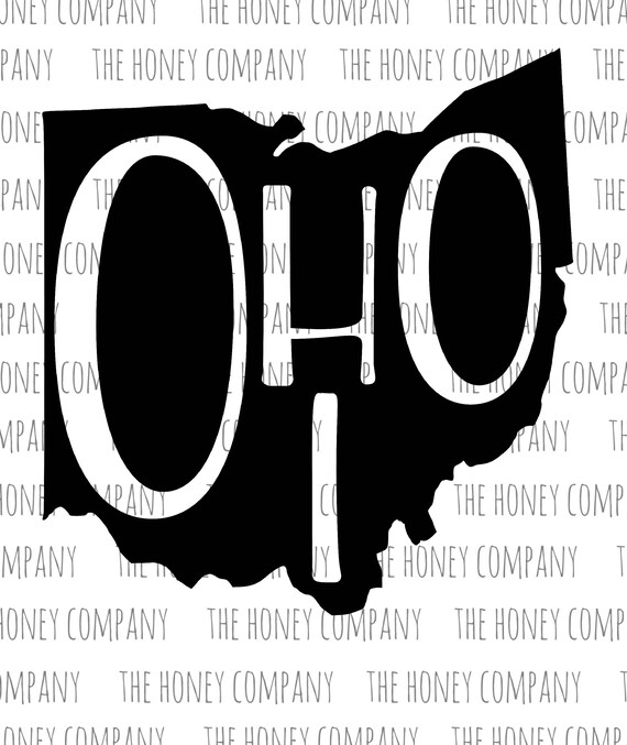 Ohio SVG PNG DXF State Outline Instant Download Silhouette | Etsy