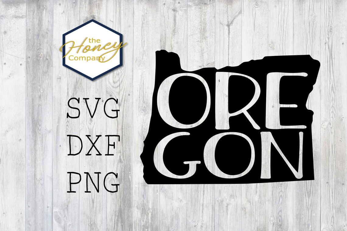Oregon SVG PNG DXF State Outline Instant Download Silhouette | Etsy
