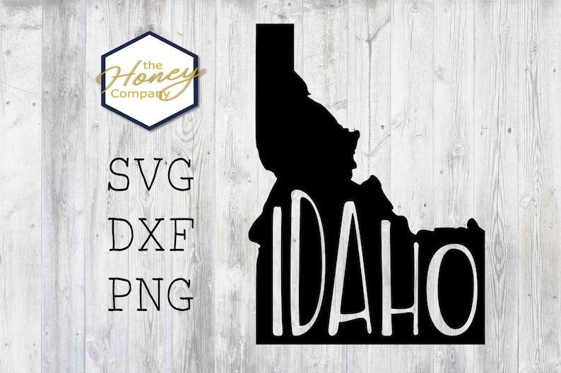 Idaho SVG PNG DXF State Outline Instant Download Silhouette - Etsy