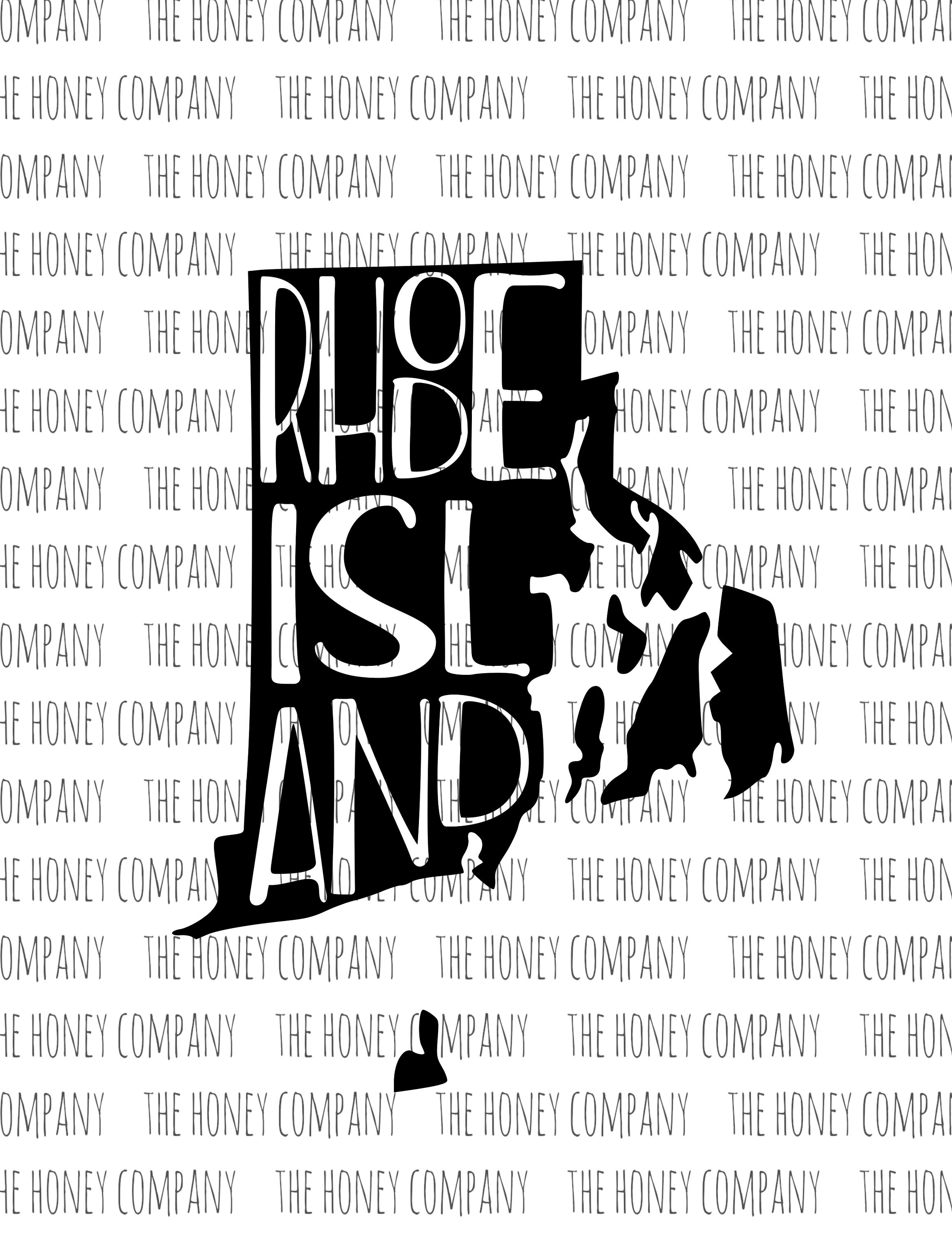 Rhode Island SVG PNG DXF State Outline Instant Download | Etsy