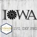 Iowa SVG PNG DXF Windmill Farm State Outline Instant Download ...