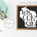 Wisconsin SVG PNG DXF State Outline Instant Download Silhouette Cricut ...
