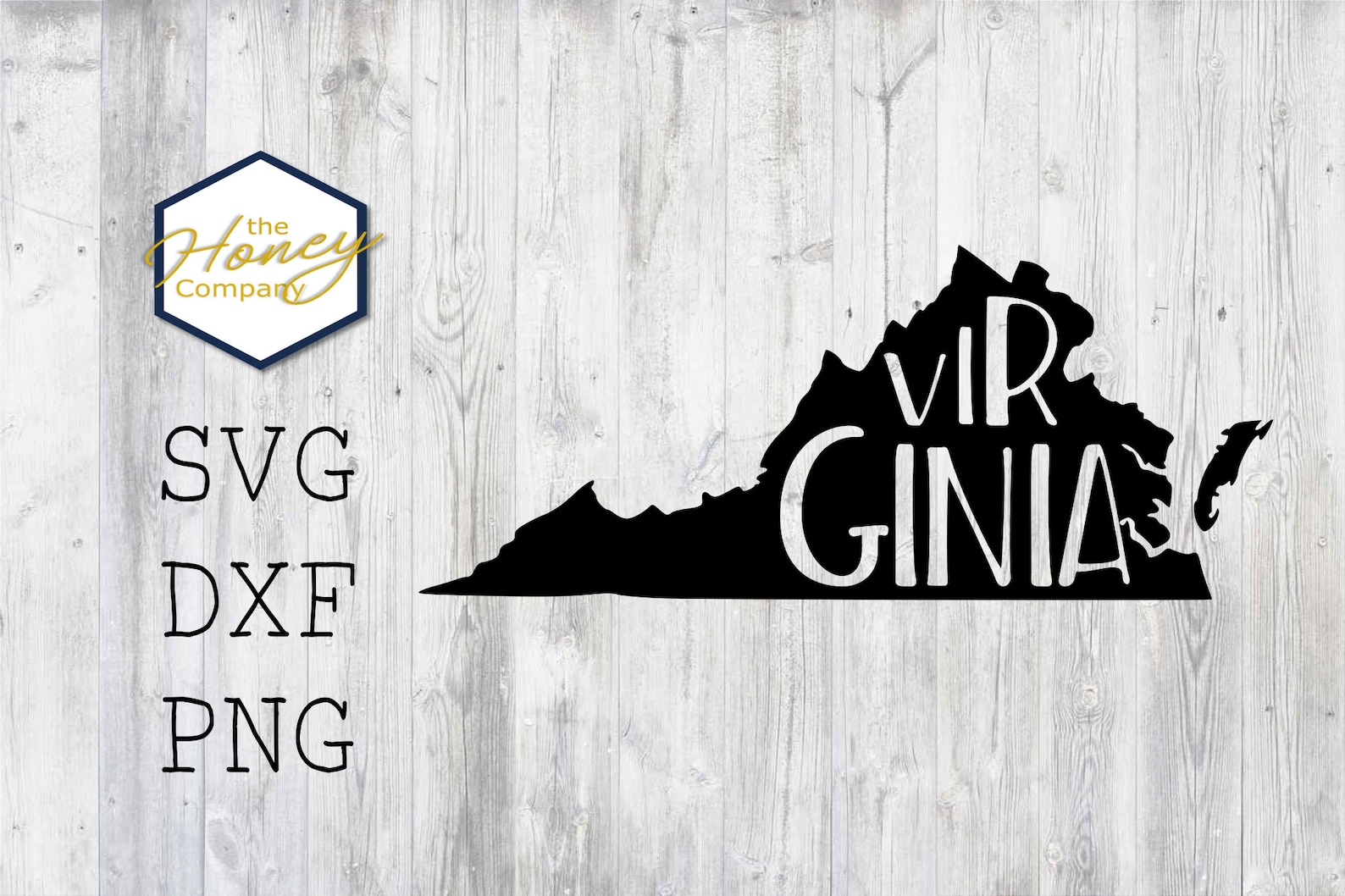 Virginia SVG PNG DXF State Outline Instant Download Silhouette - Etsy