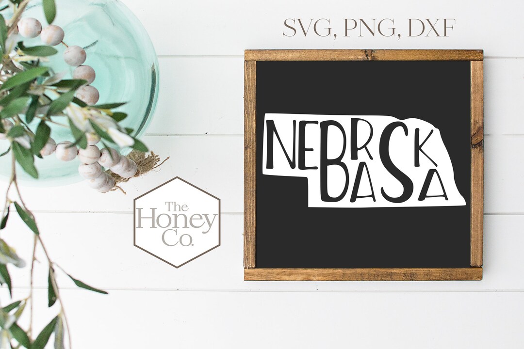 Nebraska SVG PNG DXF State Outline Instant Download Silhouette Cricut ...