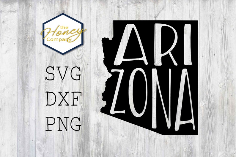 Arizona SVG PNG DXF State Outline Instant Download Silhouette | Etsy