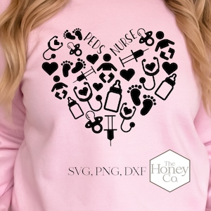 PEDS Nurse SVG DXF Baby Heart Icon Instant Download Silhouette Cricut ...