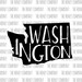 Washington SVG PNG DXF State Outline Instant Download Silhouette Cricut ...