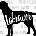 Lab SVG PNG DXF Labrador Outline Instant Download Silhouette Cricut ...