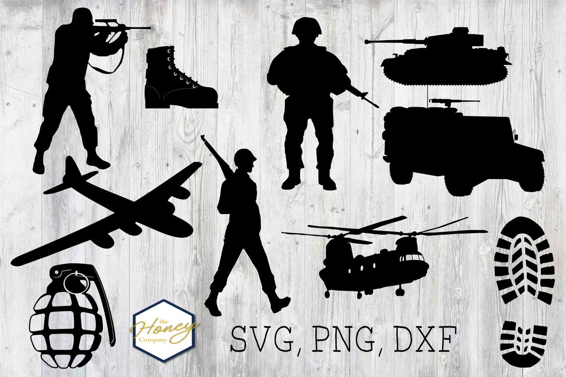 Military SVG PNG DXF Bundle Soldier Army Marines Navy Air - Etsy