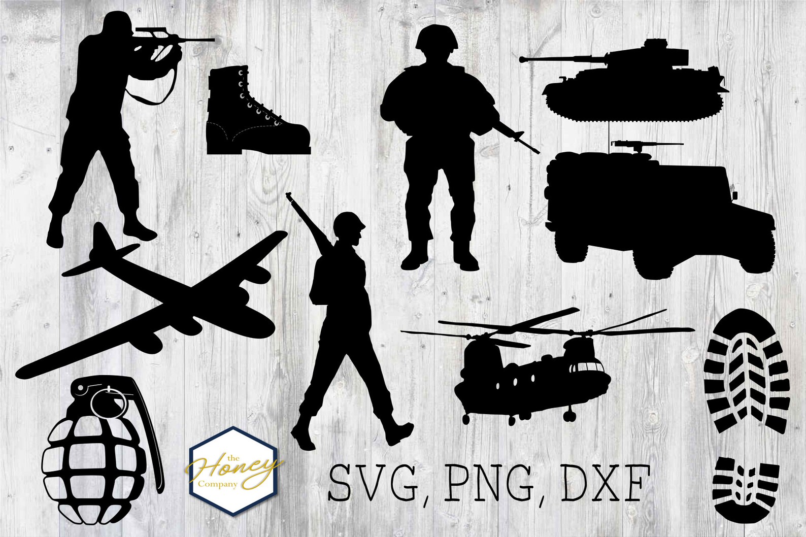Military SVG PNG DXF Bundle Soldier Army Marines Navy Air Force Cut ...