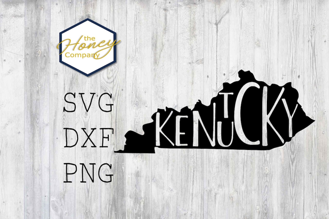 Kentucky SVG PNG DXF State Outline Instant Download Silhouette Cricut ...