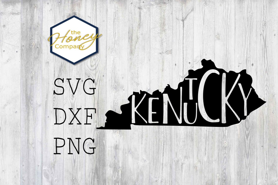 Kentucky SVG PNG DXF State Outline Instant Download Silhouette - Etsy