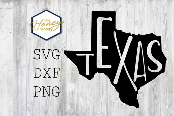 Texas SVG PNG DXF State Outline Instant Download Silhouette - Etsy
