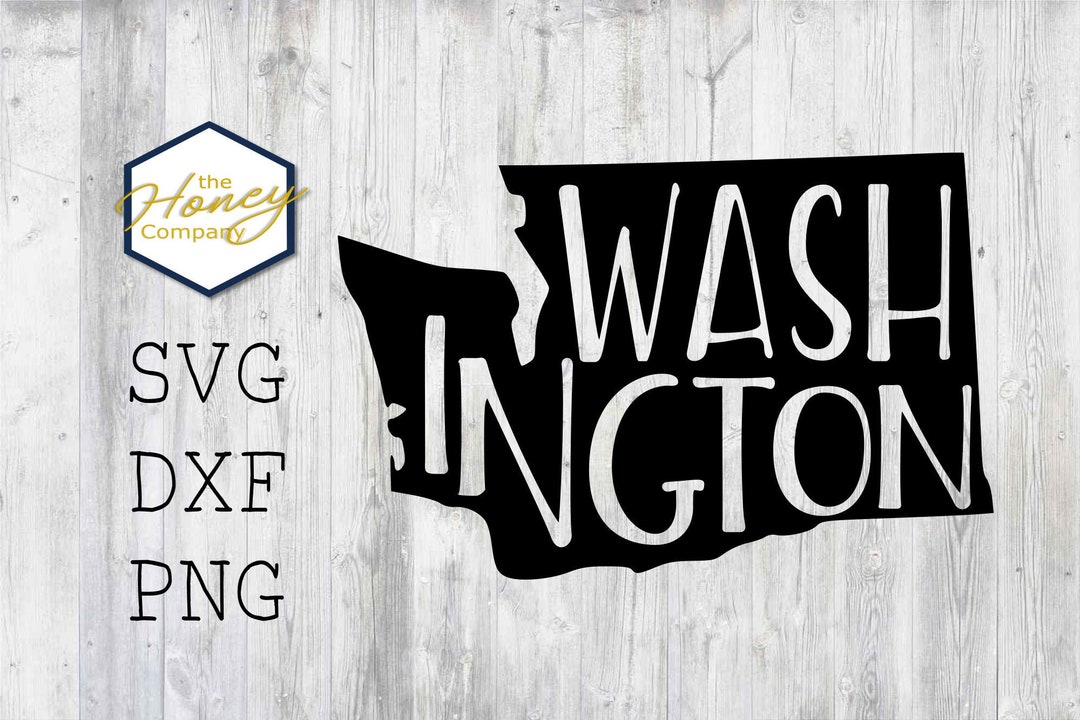Washington SVG PNG DXF State Outline Instant Download Silhouette Cricut ...