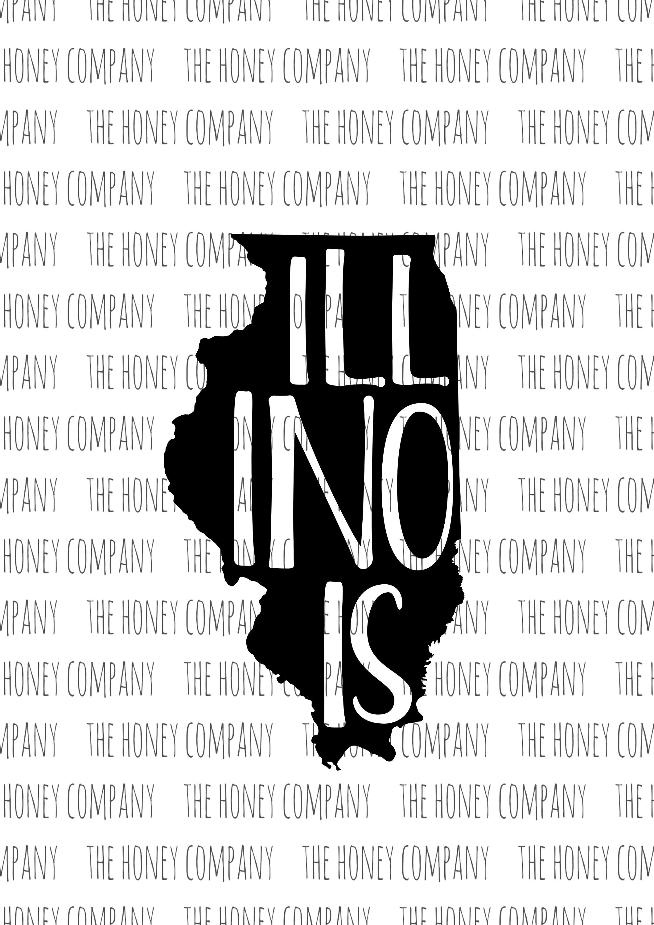 Illinois SVG PNG DXF State Outline Instant Download Silhouette - Etsy