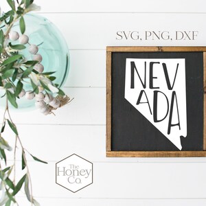 Nevada SVG PNG DXF State Outline Instant Download Silhouette Cricut Cut ...