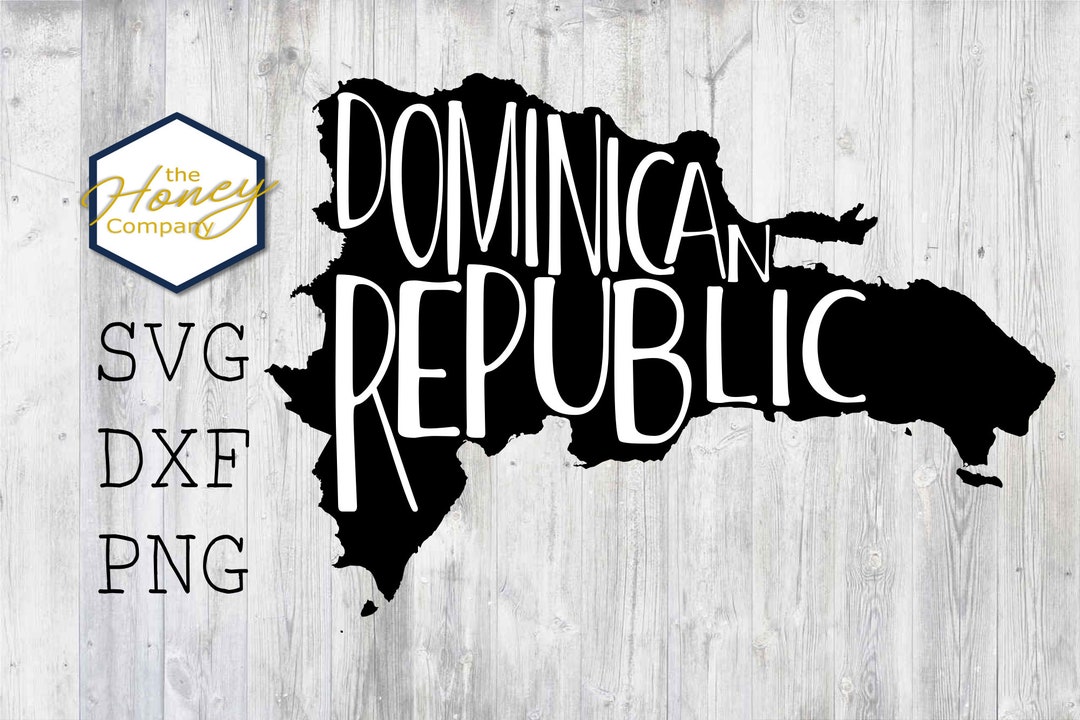 Dominican Republic SVG PNG DXF Map Outline Instant Download - Etsy