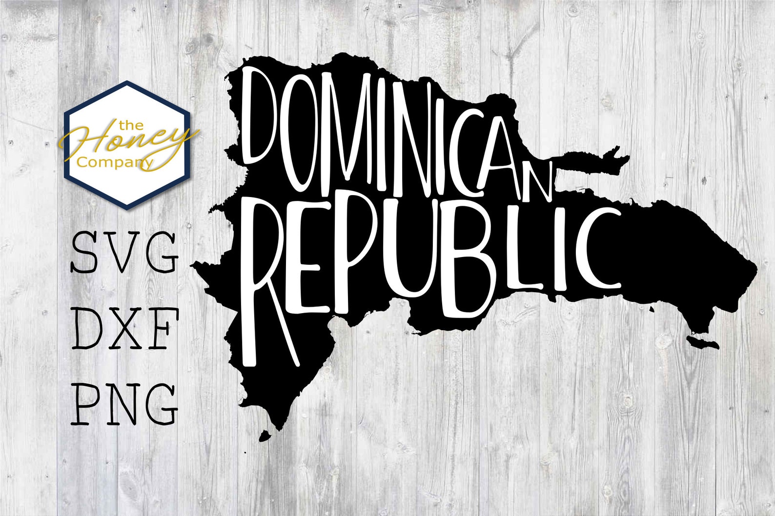 Dominican Republic SVG PNG DXF Map Outline Instant Download | Etsy