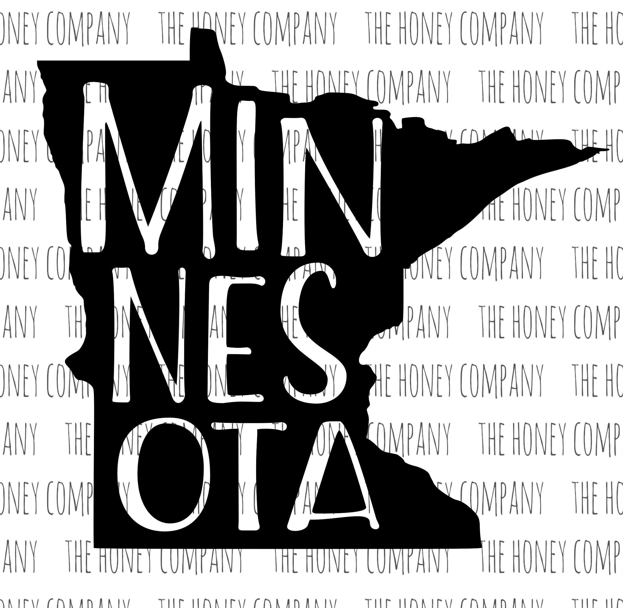 Minnesota SVG PNG DXF State Outline Instant Download - Etsy