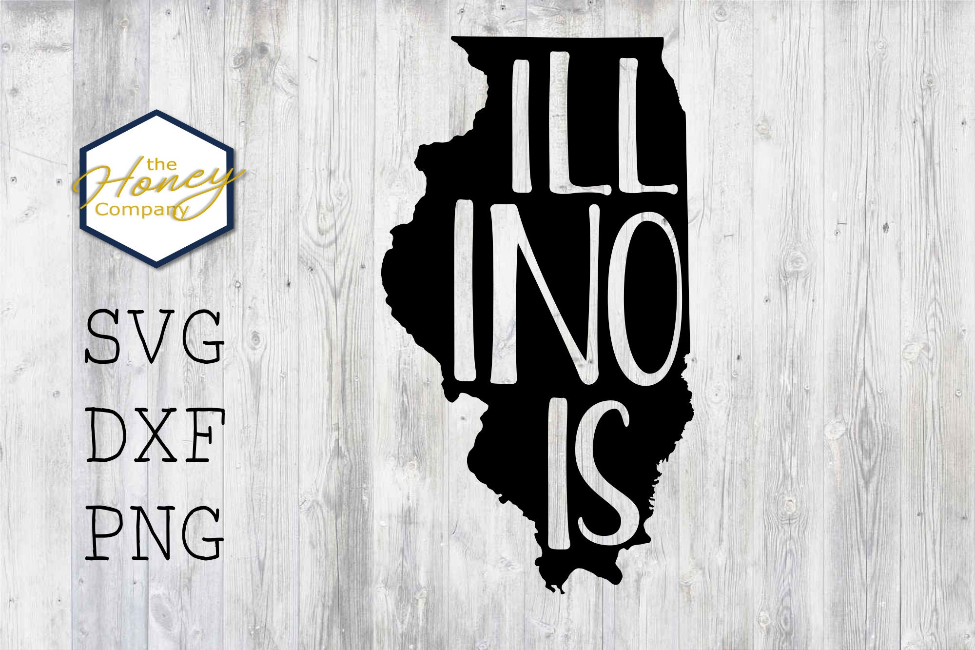 Illinois SVG PNG DXF State Outline Instant Download Silhouette - Etsy