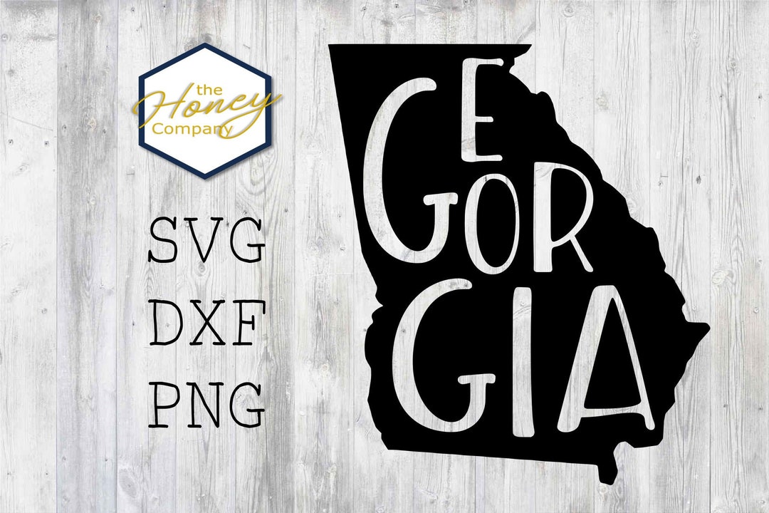 Georgia SVG PNG DXF State Outline Instant Download Silhouette Cricut ...