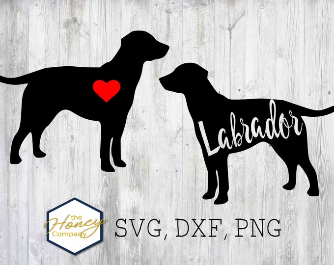 Lab SVG PNG DXF Labrador Outline Instant Download Silhouette - Etsy