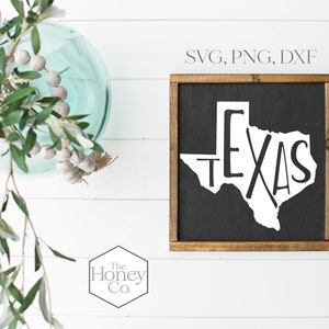 Texas SVG PNG DXF State Outline Instant Download Silhouette Cricut Cut ...