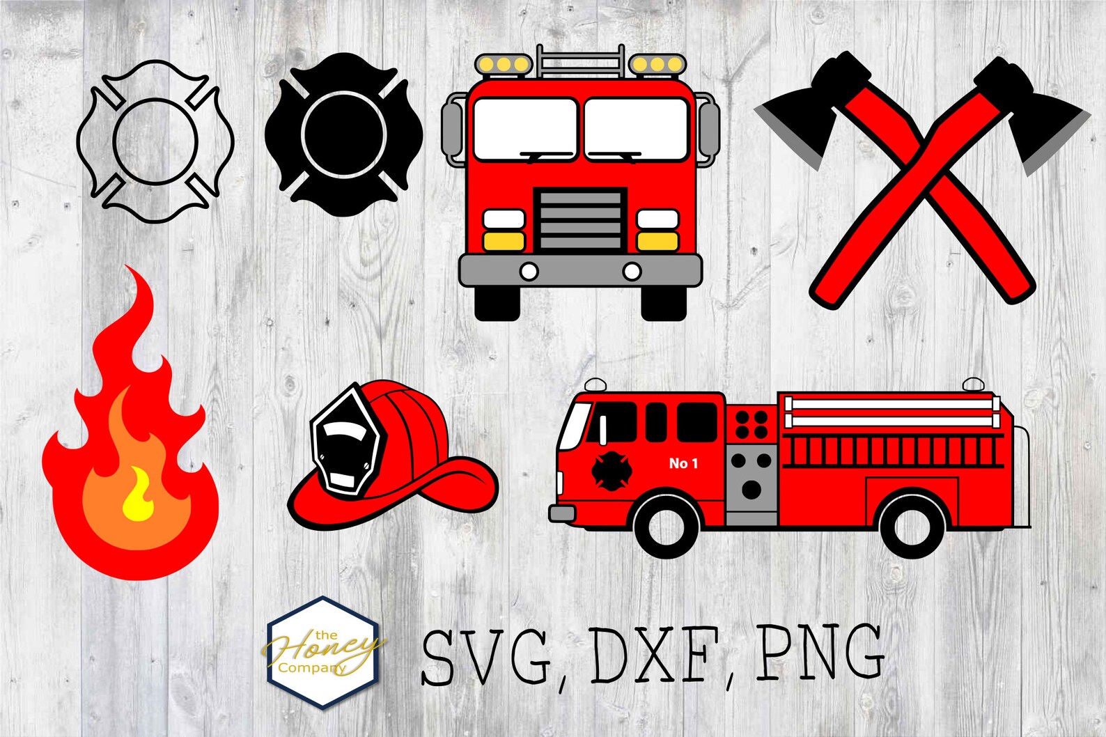 Firefighter Bundle SVG PNG DXF Truck Fire Axe Helmet Bundle - Etsy