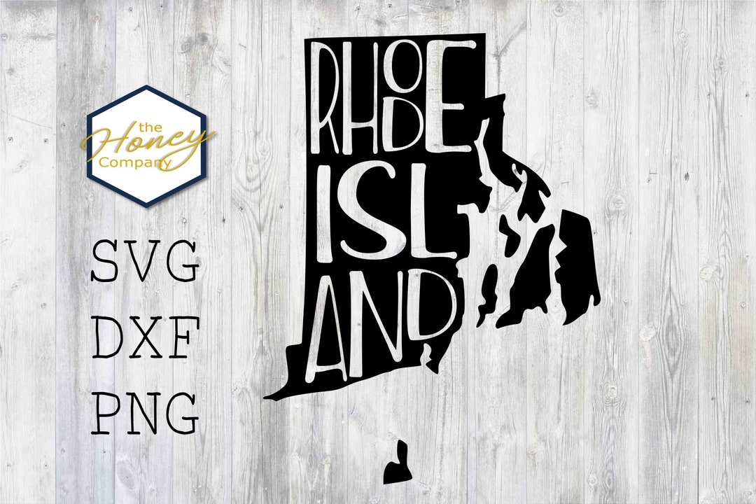 Rhode Island SVG PNG DXF State Outline Instant Download - Etsy