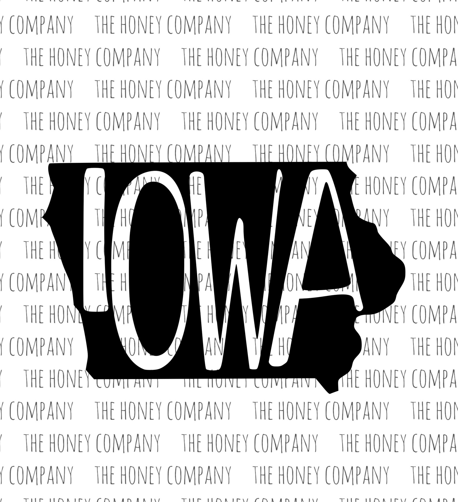 Iowa SVG PNG DXF State Outline Instant Download Silhouette - Etsy