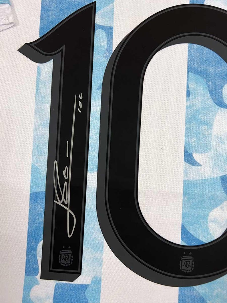 Authentically Signed Lionel Messi - Argentina Framed Shirt Copa America ...
