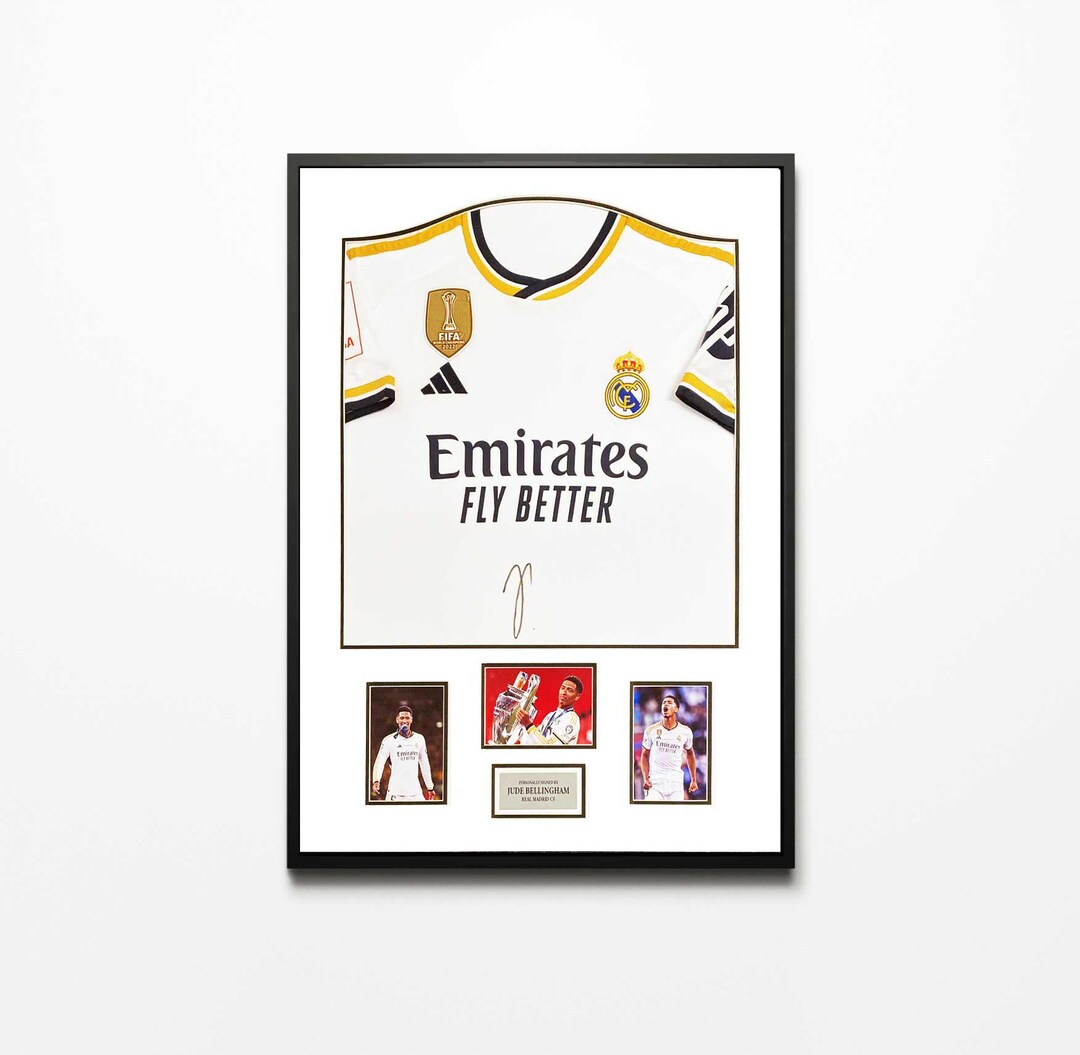 Authentically Signed Jude Bellingham Signed Shirt- Real Madrid - Etsy