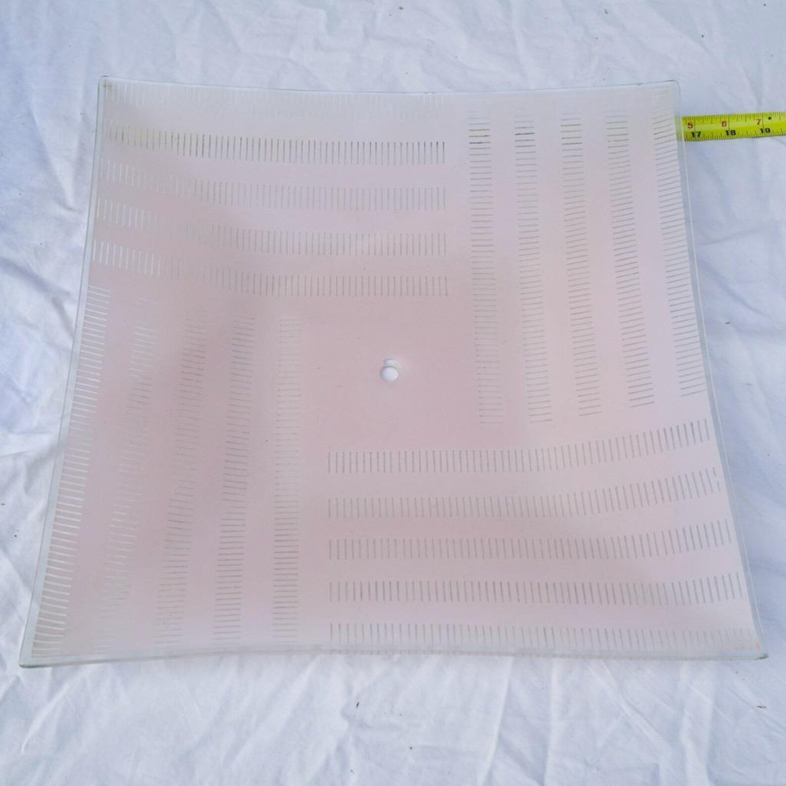 Glass Shade Lamp Sconce Ceiling Fixture Cover Pink Mid Century Design ...