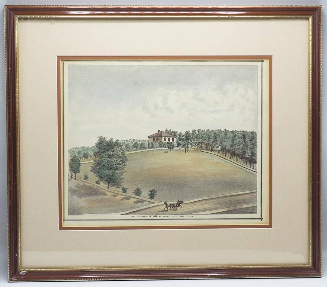 Aquatint Lithograph John Rynd Mccandless North Hills Near Pittsburgh - Etsy