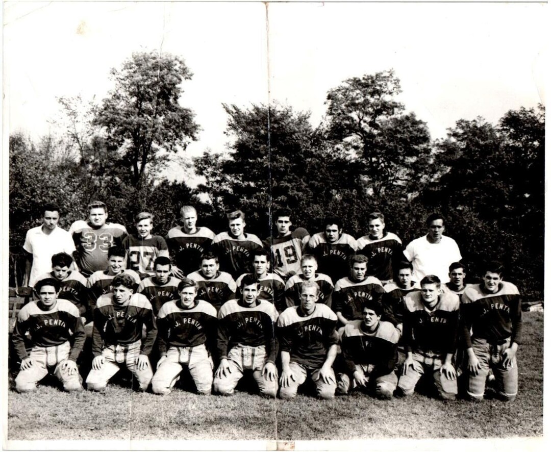Vintage 8x10 Photograph Lincoln Place Pittsburgh Football Team 1954 - Etsy