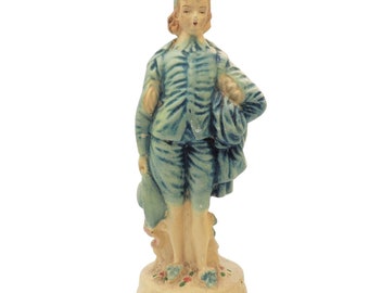 Vintage Bisque Porcelain Blue Boy Figurine From the Famous Portrait ...