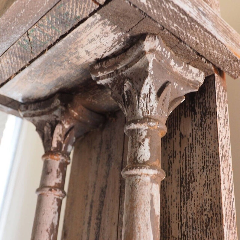 Wood Building Columns Pair 1800's Architectural Salvage Antique - Etsy