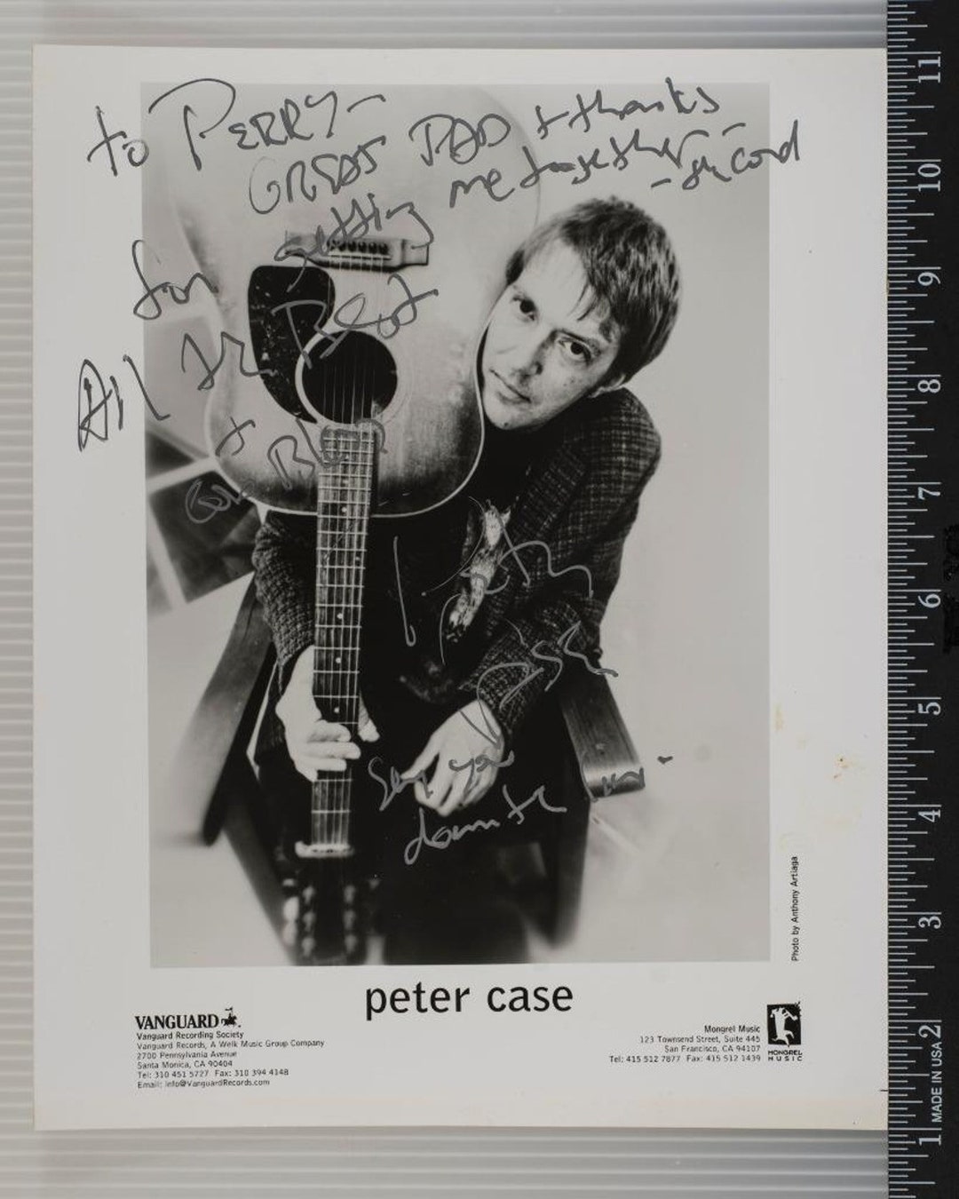 Peter Case Autograph Signed 8x10 B&W Promotional Promo Photo - Etsy