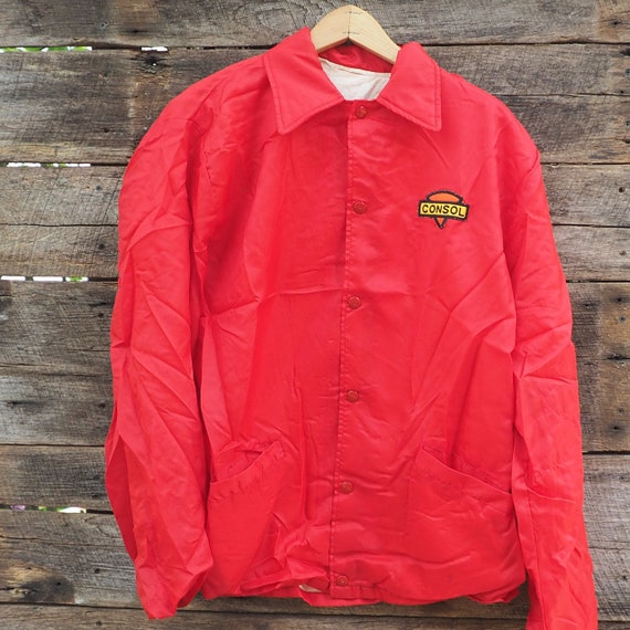 Vintage Consol Mining Mens Red Jacket Size L - Gem