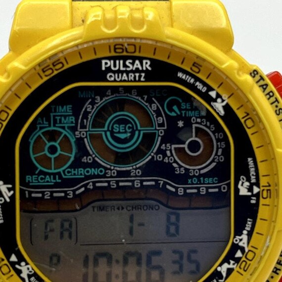 Pulsar W810-0010 100m Timer/Chronograph Digital Quart… - Gem
