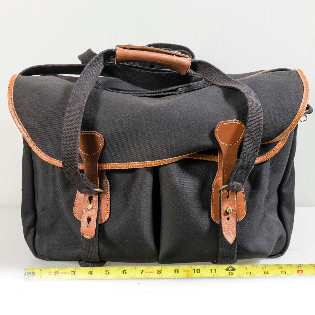 Billingham 445 Black Canvas Tan Trim Camera Bag (read) - Etsy