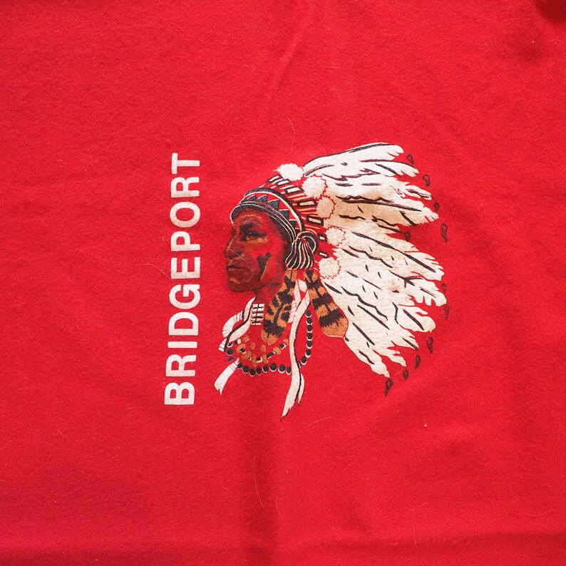 Vintage Bridgeport High School West Virginia Indians Wool Blanket - Etsy