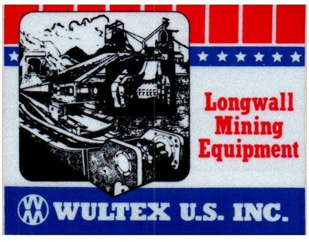 Coal Mining Helmet Decal Sticker Wultex Longwall Mining Equipment - Etsy