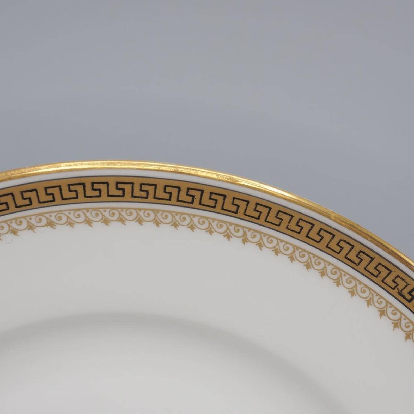 William Guerin Limoges France Hand Painted Gold Greek Key Salad Plate ...