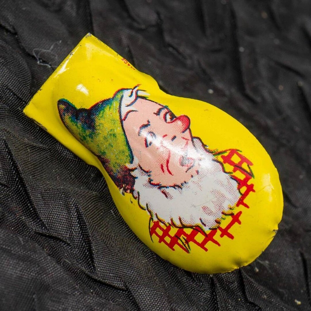 Gnome Fairy Tale Dwarf Tin Clicker Made in Japan - Etsy